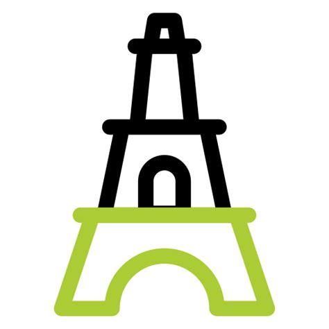 Eiffel Tower Generic Outline Color Icon