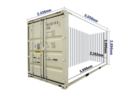 20ft High Cube Shipping Container Ral 1015 Bsl Containers Ltd