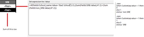 Reporting Services Add The Sum Of An Expression At The Bottom Of A Colum In Microsoft Report