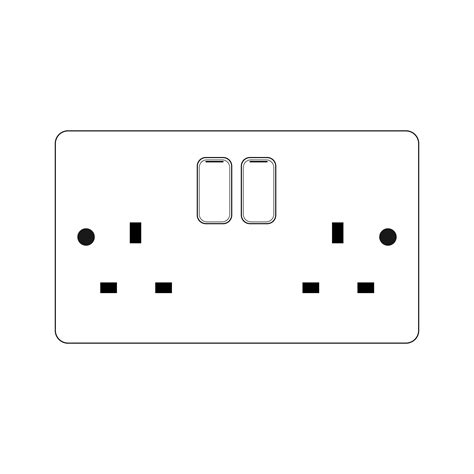 Power Plug Socket Outlet Type G With Switch Vector Art At Vecteezy