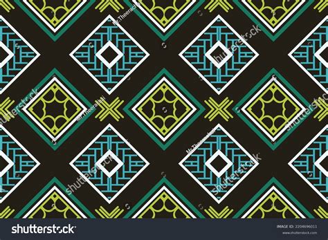 Ethnic Pattern Philippine Textile Traditional Patterned Stock Vector