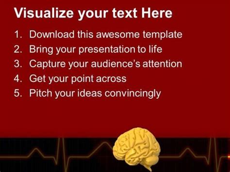 Human Brain With Eeg Powerpoint Templates Ppt Backgrounds For Slides 0713