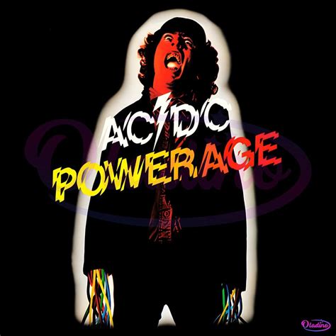Acdc Powerage Rock Album Cover Png Free Download
