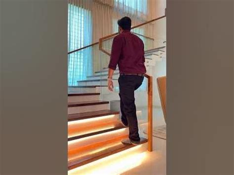 ചവടടയൽ കതതനന stair case Led Sensor lights staircase stairs staircases