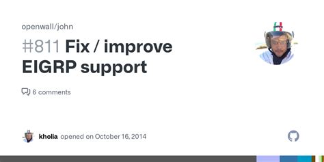 fix improve eigrp support · issue 811 · openwall john · github
