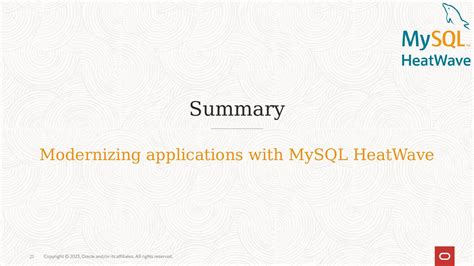 Mysql Heatwave Short Overview Speaker Deck
