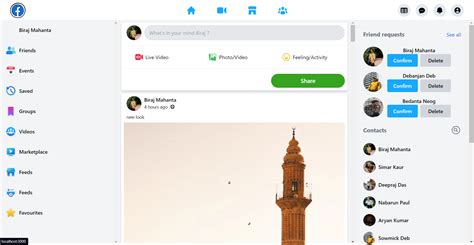 Github Birajj2189facebook Clone