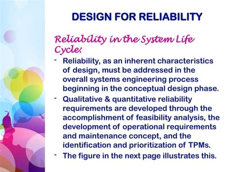 10 Design For Reliability In System Pptx Operating Systems Computer Software And Applications