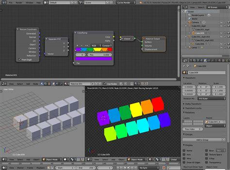 Array With Each Object Having Different Colors Materials And Textures Blender Artists Community