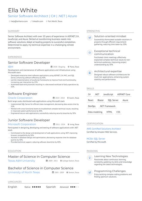 Net Developer Resume Examples Guide For