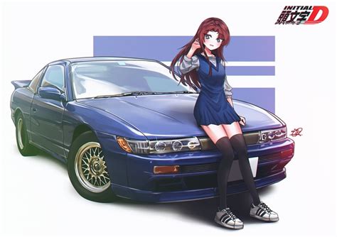 Satou Mako Initial D Drawn By Mizzterbii Danbooru