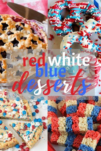 Red White And Blue Desserts For The 4th Of July Blue Desserts Red White Blue Dessert Desserts