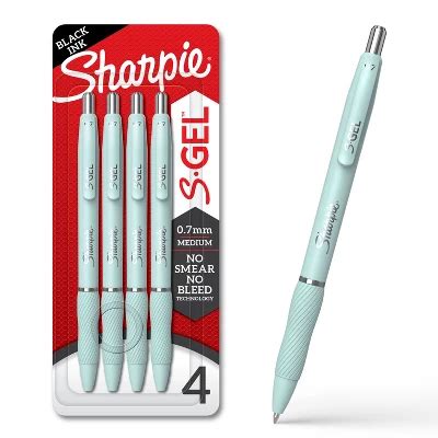 Sharpie 4pk S Gel Pens 07mm Bright Assorted Ink Colors Multicolored