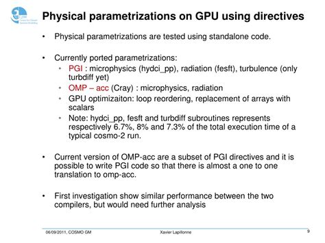 PPT Enhancing Physical Parameterizations On GPU For Weather Forecasting PowerPoint