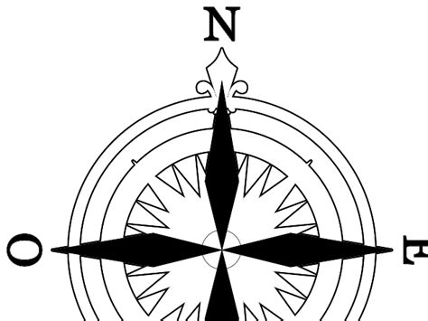 Compus Rose Clip Art At Vector Clip Art Online Royalty Free And Public Domain