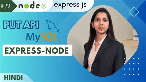 put update api with mysql in nods js express js in hindi nodejs