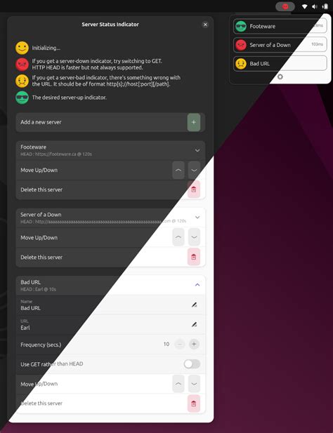Review Server Status Indicator Version GNOME Shell Extensions