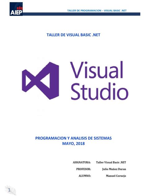 taller de visual basic pdf framework básico