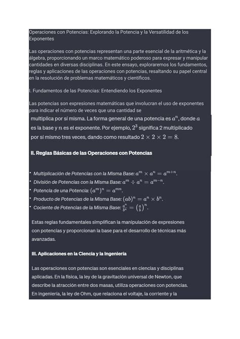 SOLUTION: Operaciones con potencias - Studypool
