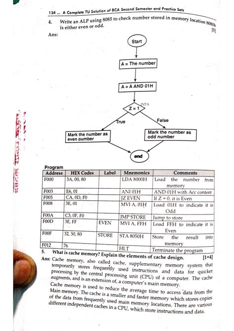 Bca Microprocessor And Computer Architecture Solution 2018 2019 2020 2nd Semester