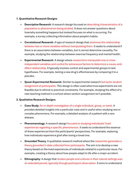 Research Design Pdf Experiment Quantitative Research