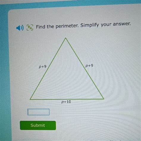 Find The Perimeter Simplify Your Answer Submit Filo