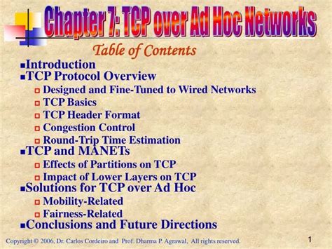 Ppt Chapter 7 Tcp Over Ad Hoc Networks Powerpoint Presentation Free Download Id 3695593