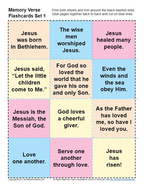 Memory Verse Template