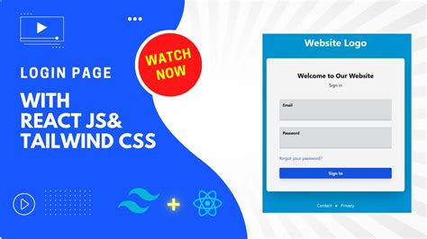 Design Login Page With Reactjs And Tailwind Css Easily Reactjs Login