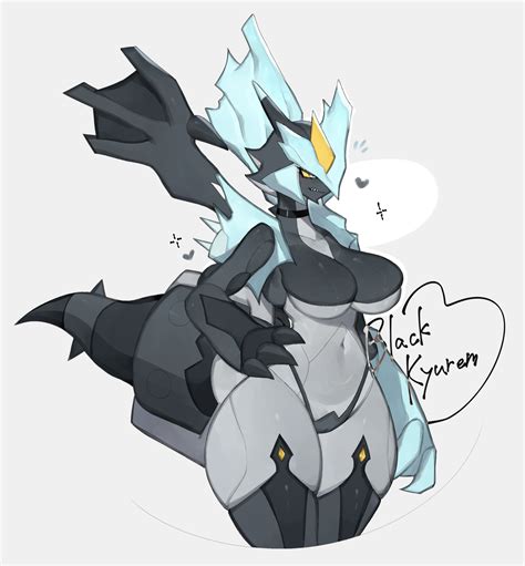 Rule 34 1girls Anthro Big Breasts Black Kyurem Choker English Text