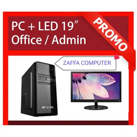 Jual PC LENGKAP HDD 500GB RAM DDR3 8GB LED 19 INCH NEW GARANSI 1 TAHUN Shopee Indonesia