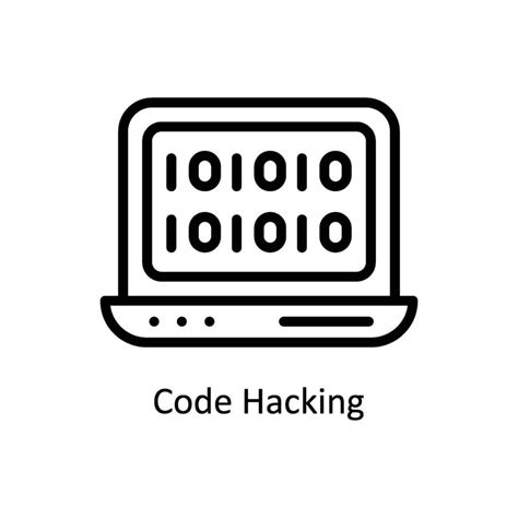 Code Hacking Vector Outline Icon Style Illustration Eps 10 File 37043549 Vector Art At Vecteezy