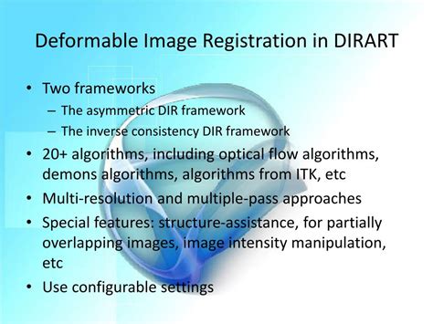 Ppt Dirart The Deformable Image Registration Adaptive Radiotherapy Software Suite Powerpoint