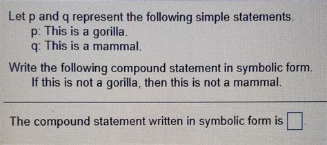 Solved Let P And Q Represent The Following Simple