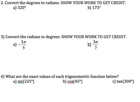 Unit Circle Practice Assessment Home