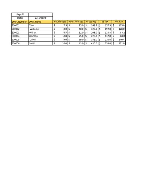 Reinforcement Exercises Pau Y Jenny Pdf Payroll Tax Worksheet