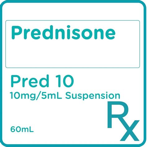 Pred Prednisone 10mg5ml X60ml Prescription Required Watsons