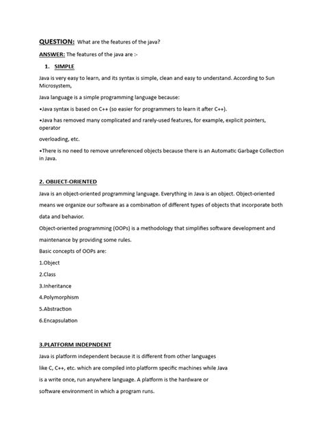 web technology pdf java programming language object oriented