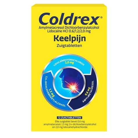 Coldrex Throat Tablet Lozenge Lozenges With Lidocaïne Medische