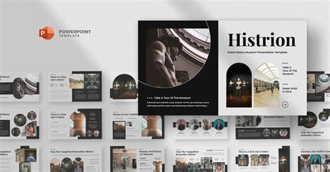 Histrion 历史博物馆 Powerpoint 模板 428877 Templatemonster