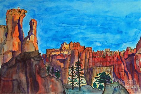 Bryce Canyon In Color Painting By Paul Chenoweth Fine Art America