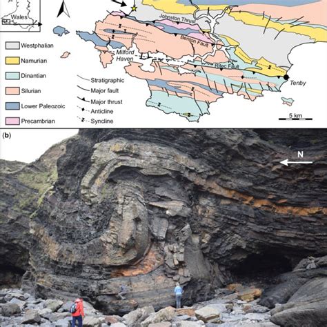 A Summary Structural Map Of Variscan Pembrokeshire The Approximate