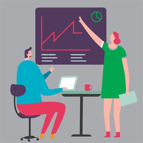 Illustration Of Business Analytics Premium Vector