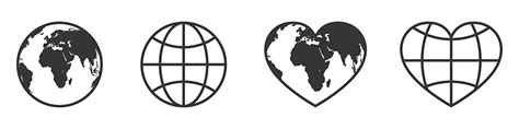 World Icon Symbol Sphere Globalization Vector Symbol Sphere