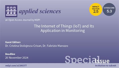 applied sciences mdpi on linkedin specialissue internetofthings