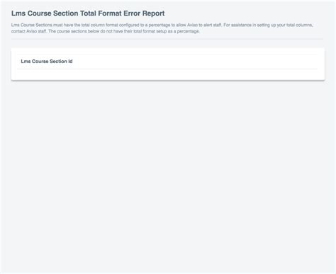 Lms Total Column Format Errors Watermark