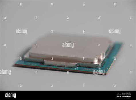 Central Processing Unit Cpu Microchip Processor On Gray Background