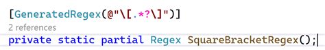 Visual Studio Generated Regex Shows Error CS In IntelliSense Despite The Project
