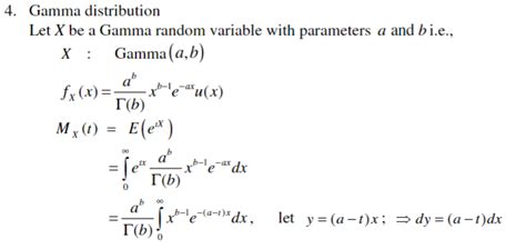 Solved 4 Gamma Distribution Let X Be A Gamma Random