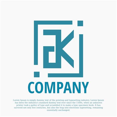 Premium Vector Simple Monogram Logo For Your Business Combination Of Letters A And K Flat